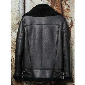 Stylish Leather Biker Jacket: Unique Design, Genuine Leather, Fur Lined ...