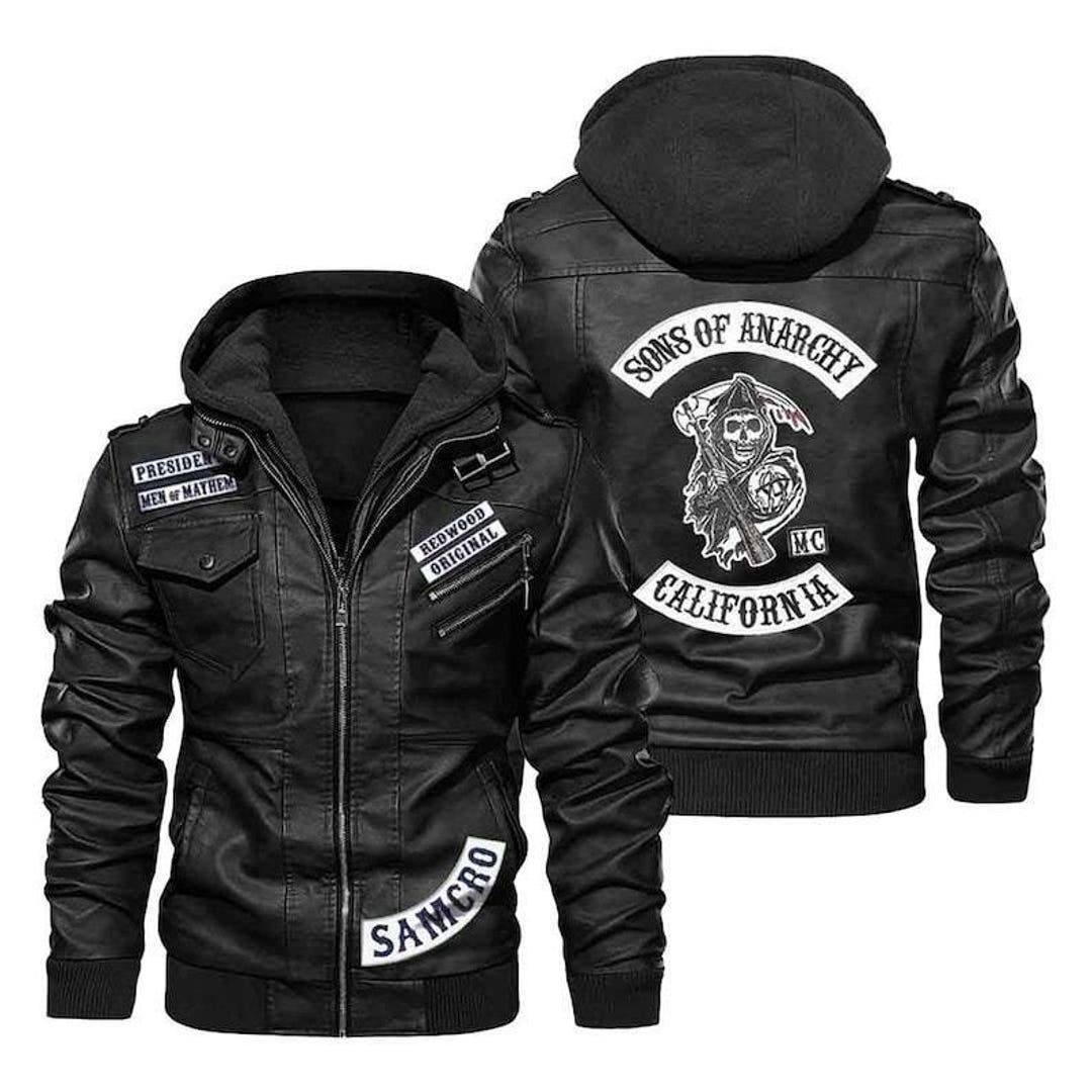 Sons of Anarchy Style Jacket: California Biker Jacket - Customization ...