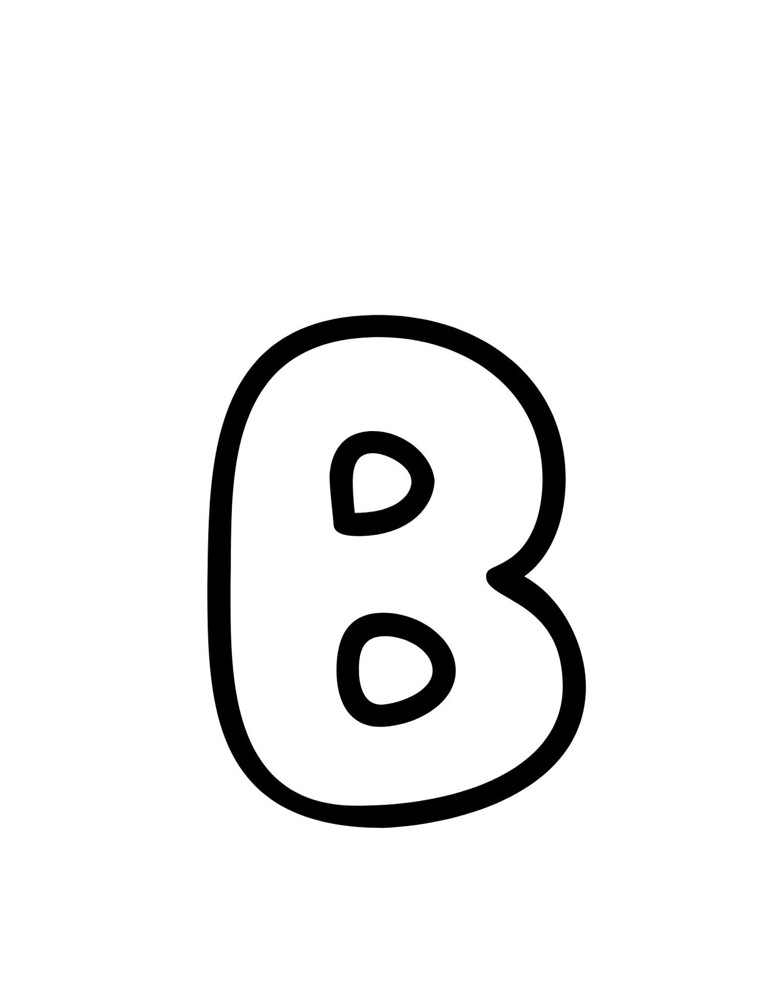 ABC Rounded Edges Uppercase Letters PDF 27 Pages With a Page per Letter ...