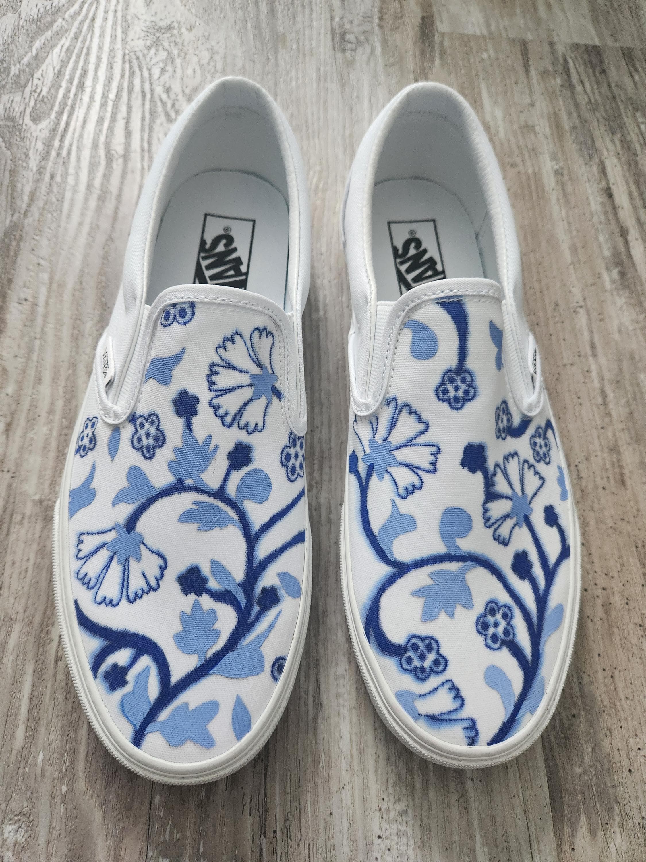 Hand Painted Vans Shoes | Made to Order | Custom Floral Shoes | Floral ...