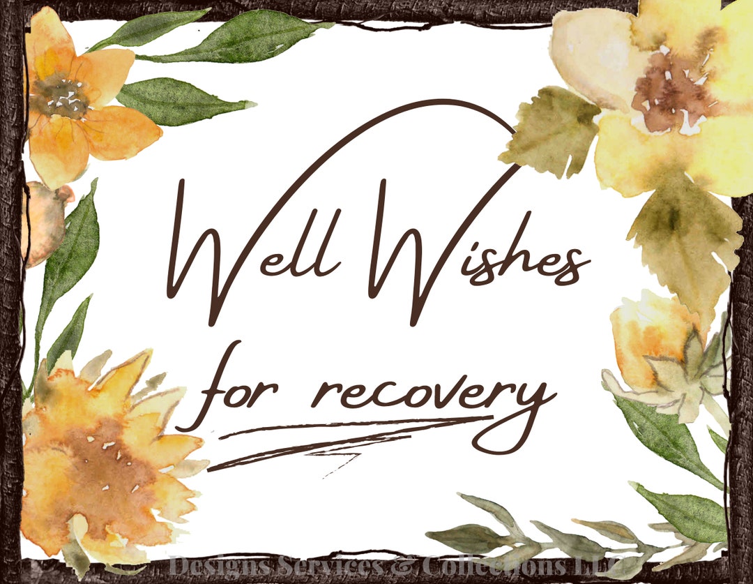 Well Wishes for Recovery - Etsy