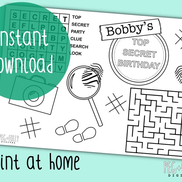 Detective Party - Etsy