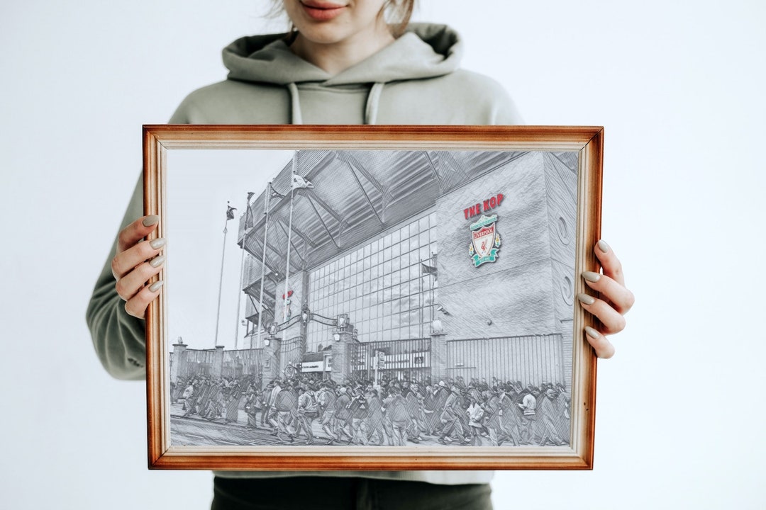 Liverpool Anfield Sketch Print - Etsy