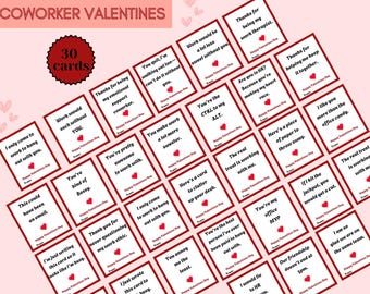 Valentines Cards for Coworkers, Coffee Theme Valentine Card, Office ...
