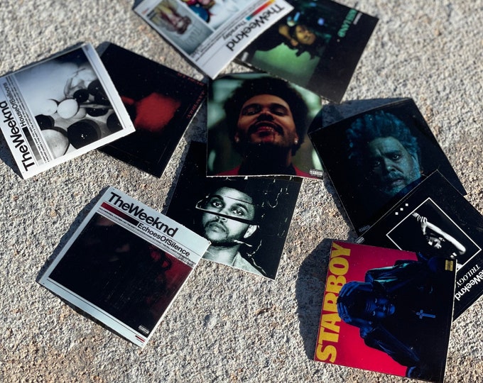 Weeknd Album Cover Sticker Pack, Custom Album Stickers, Star Boy ...