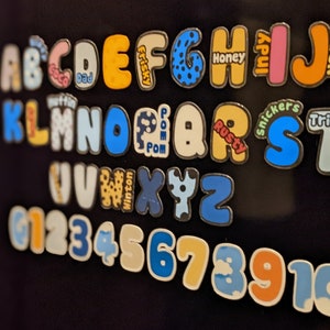 Bluey Inspired Alphabet/number Fridge Magnets - Etsy