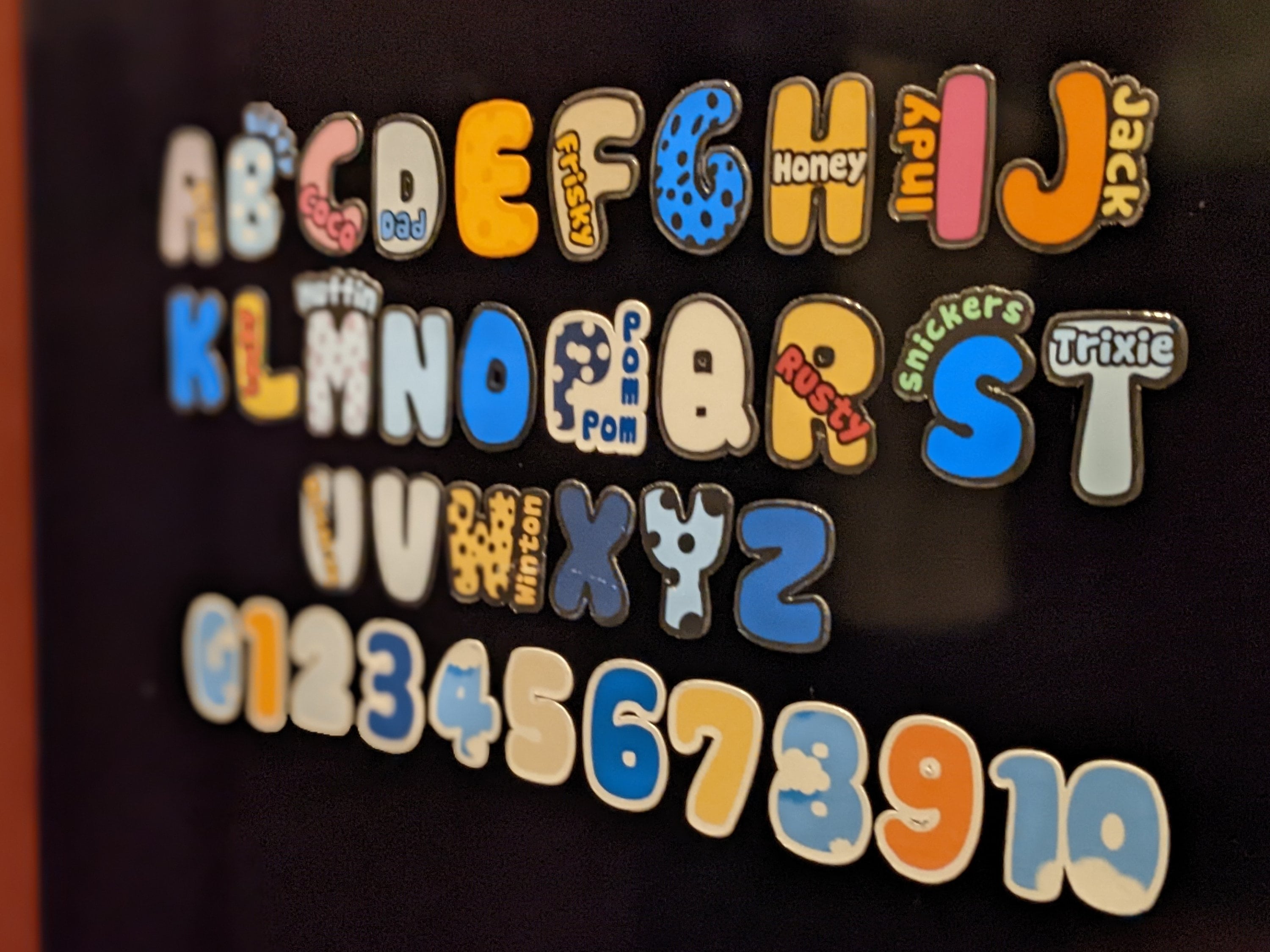 Bluey Inspired Alphabet/number Fridge Magnets - Etsy