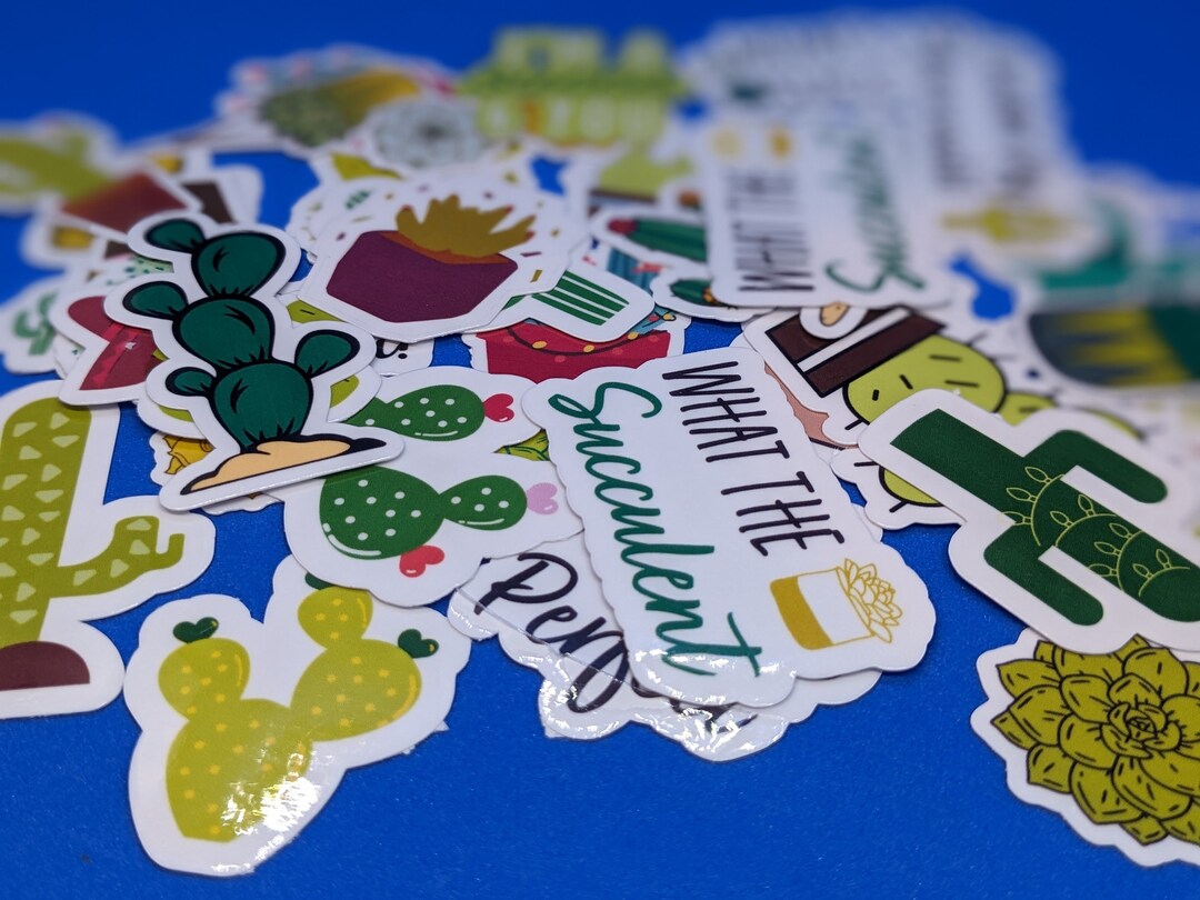 Plant Succulent Cactus Sticker Set - Etsy