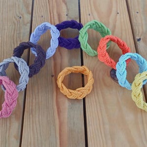 Sailor Knot Bracelet, Turks Head White Rope Bracelets, Nautical Thick ...