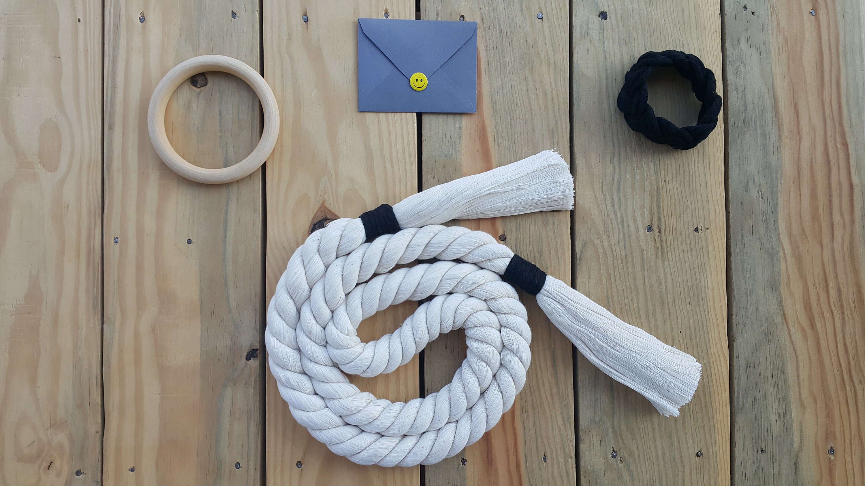 Nautical Rope Belt and Bracelet, Cream Wrapped Belt, Handmade Tassel ...