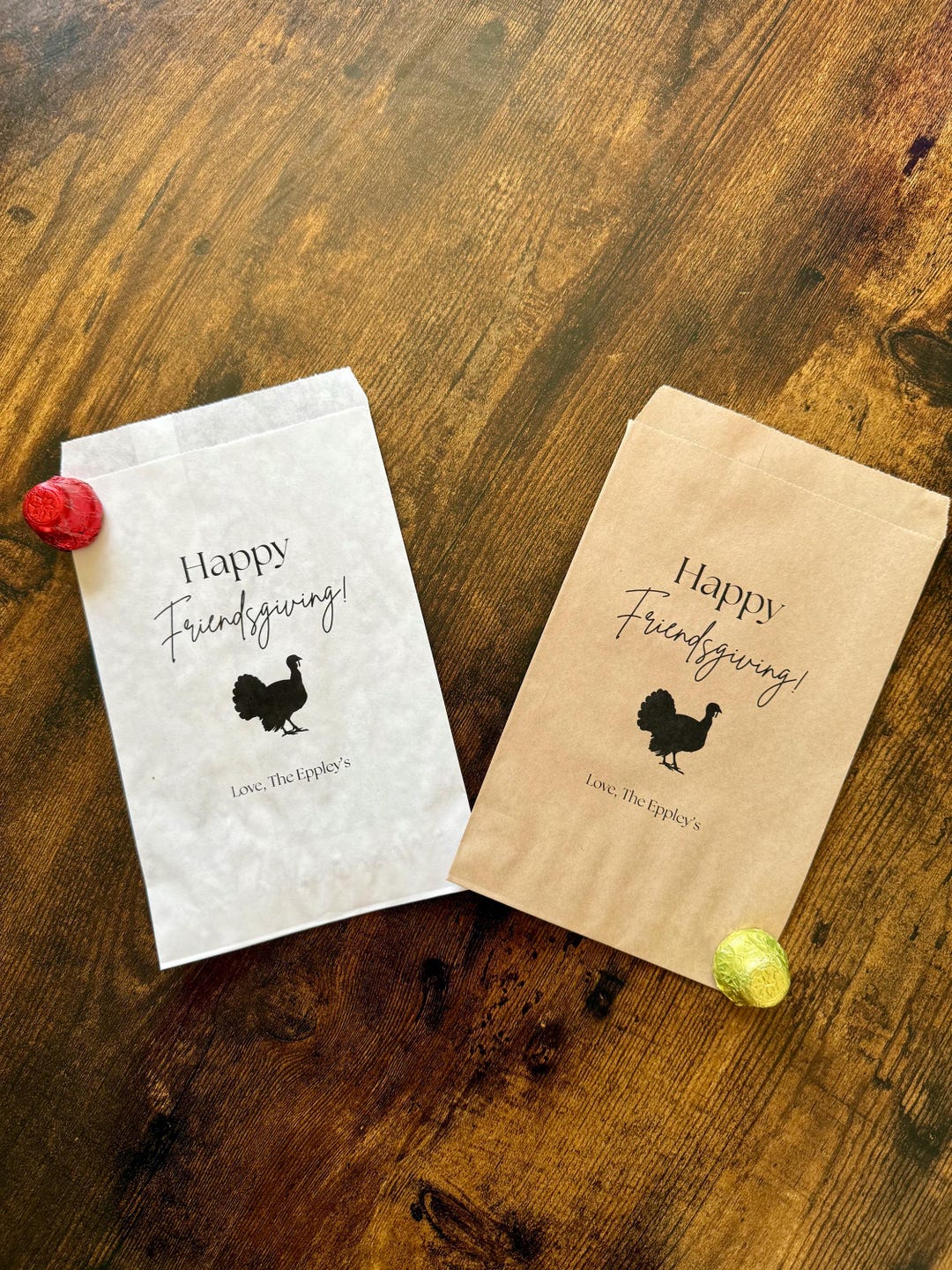 Happy Friendsgiving Party Favor Treat Bag, Candy Bag, Dessert Bag ...