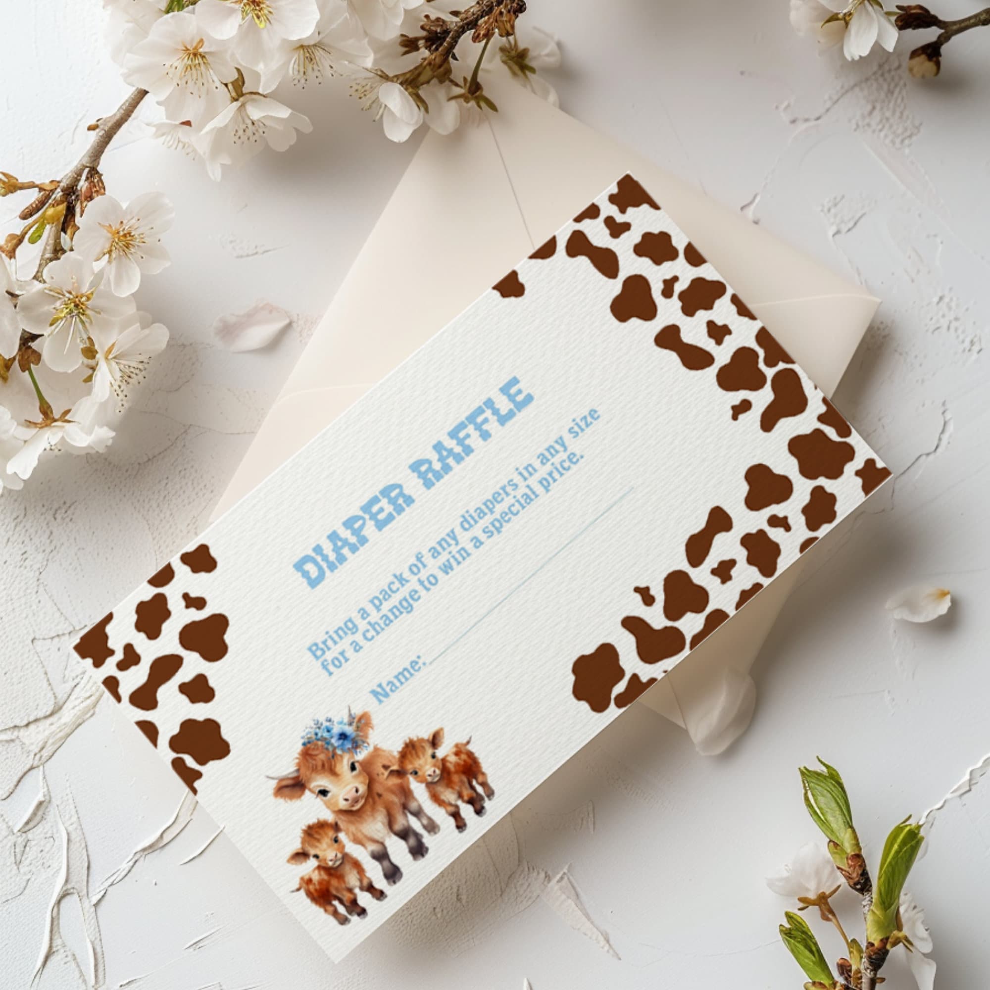 Highlander Cow Baby Shower Bundle Holy Cow Editable Template Highland ...