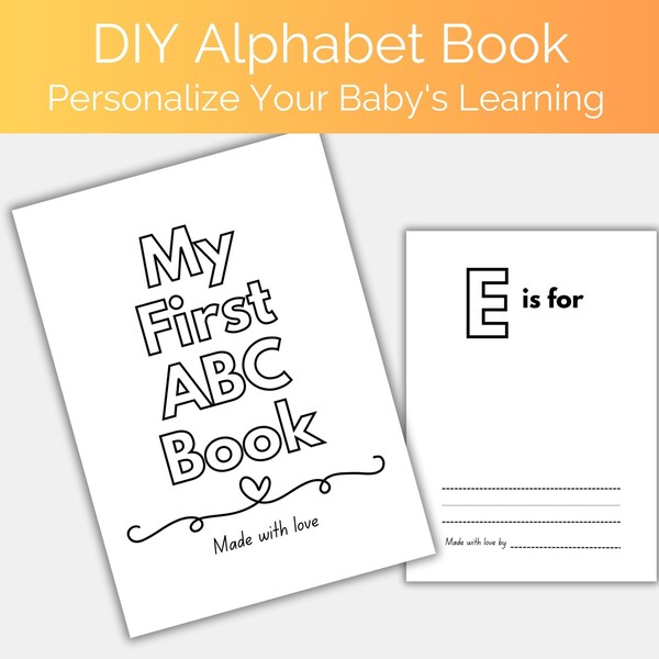 Baby Alphabet Book - Etsy