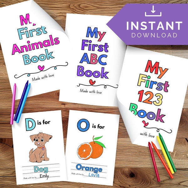 Animals Alphabet Coloring Book - Etsy