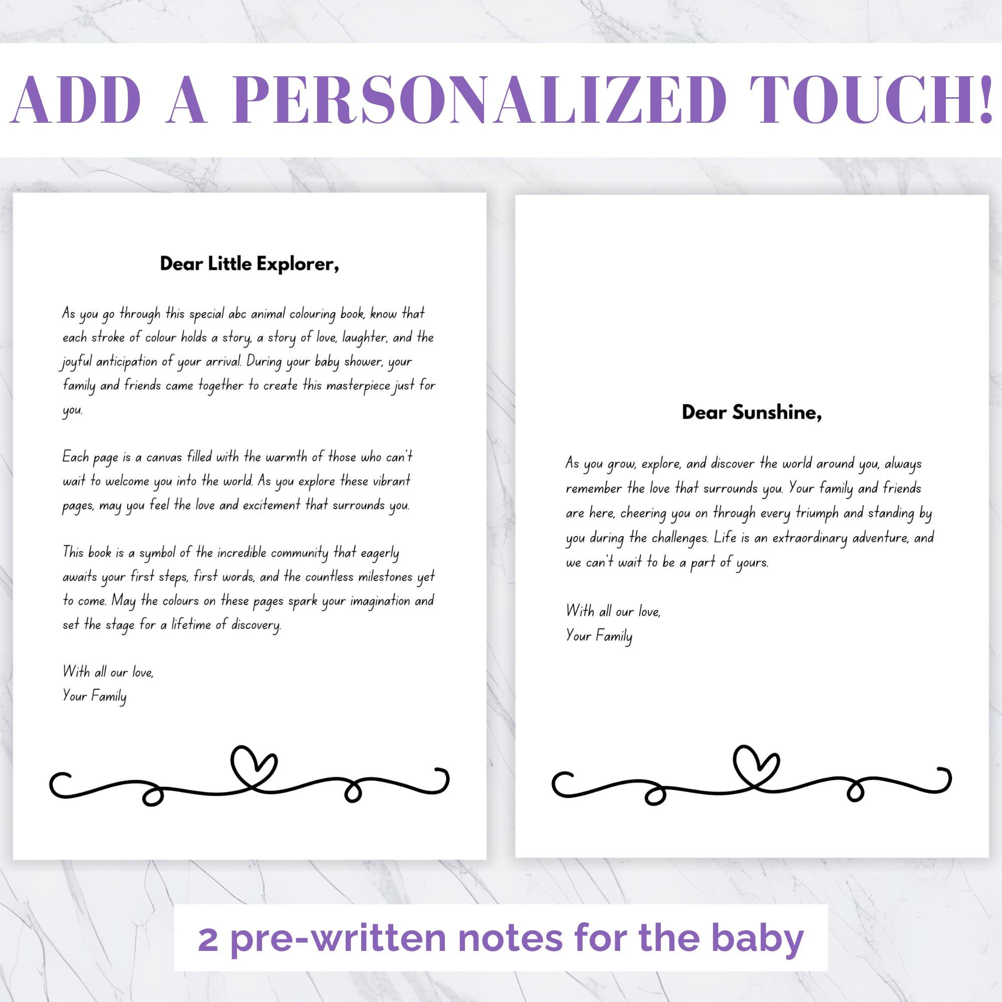 Personalized Baby Alphabet Book, DIY First Abc Book, Custom Keepsake ...