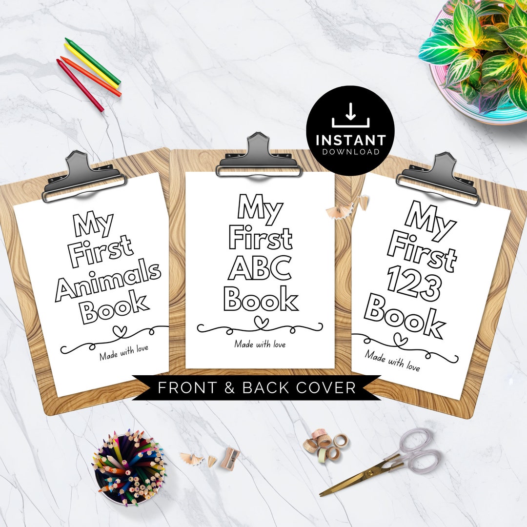 Babyshower Activity Pack | Baby's First ABC, Animals and Numbers ...