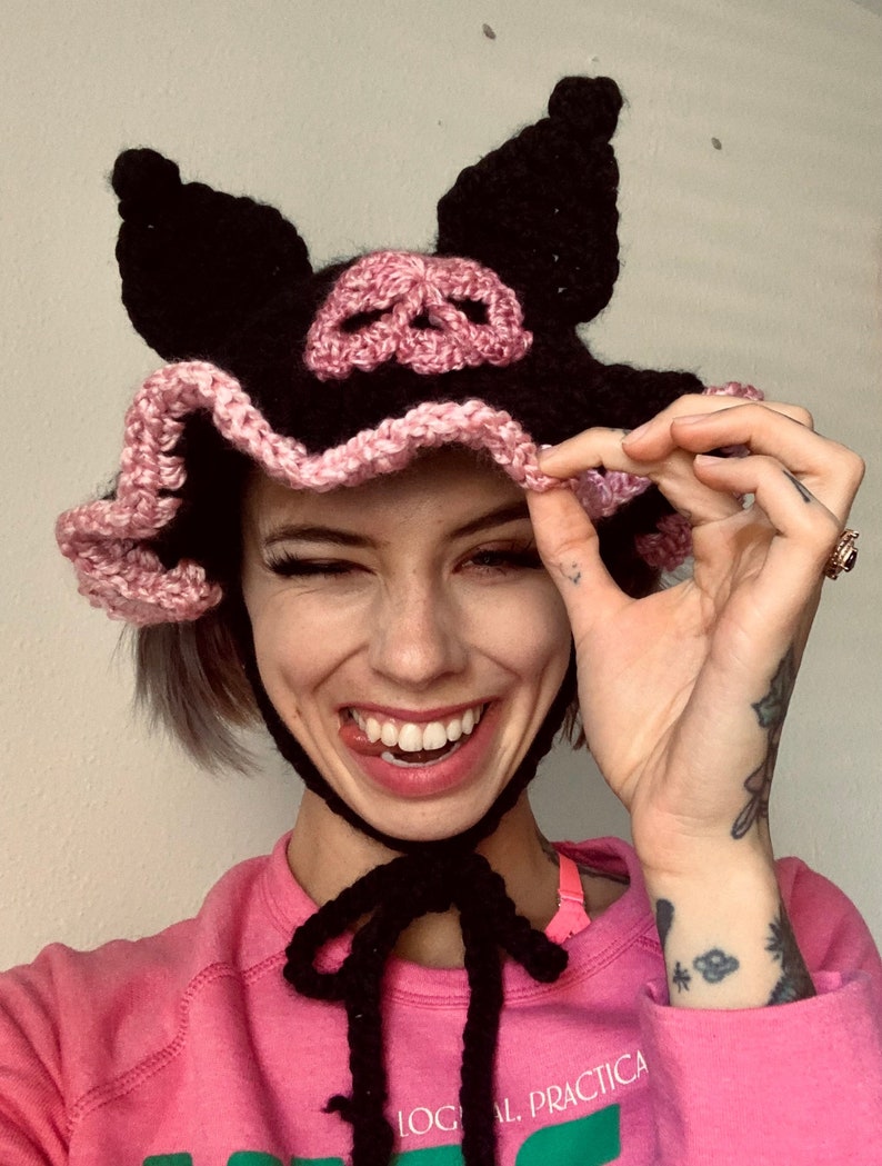 Kuromi Hat Crochet Pattern - Etsy