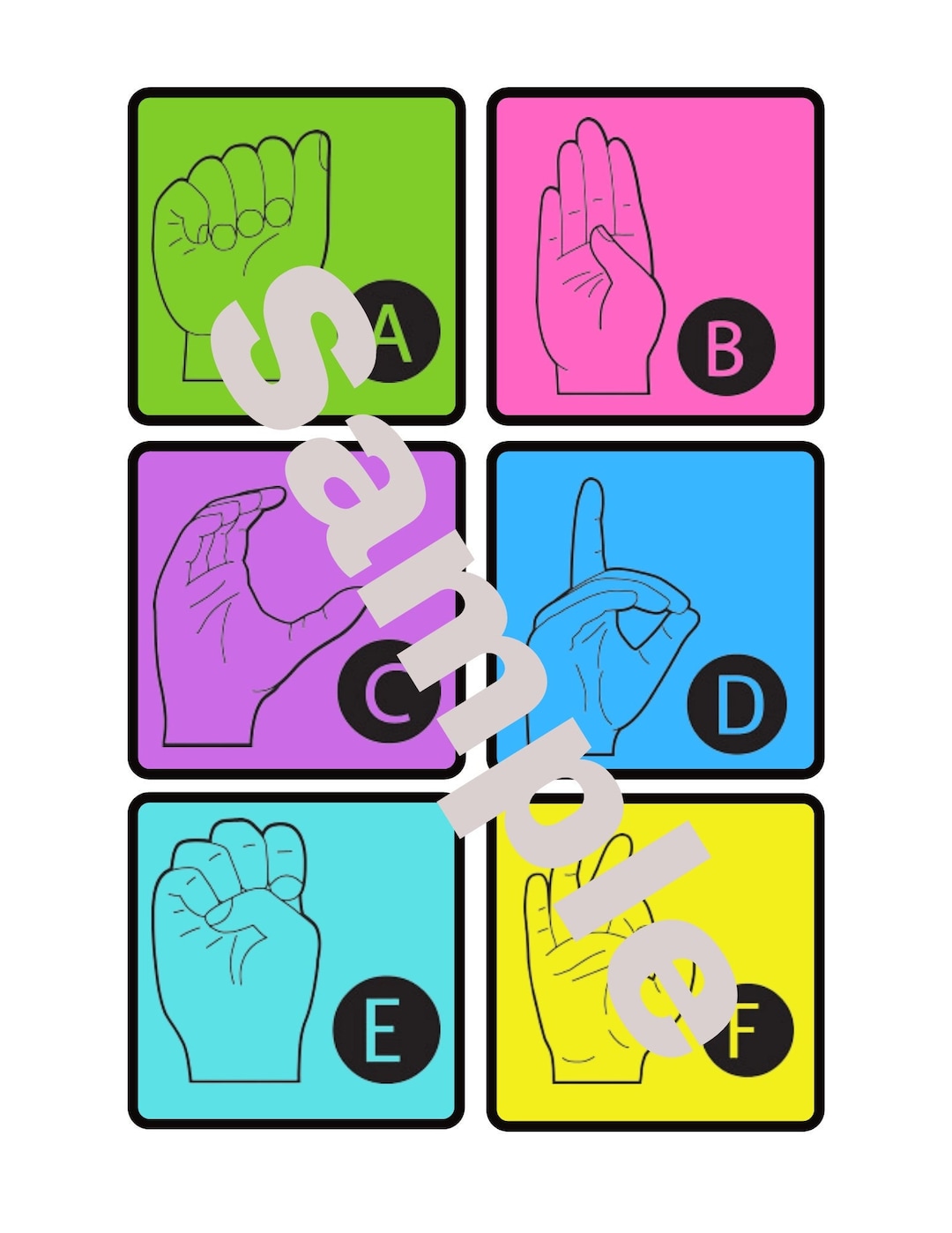 Basic Sign Language Flashcards - Etsy