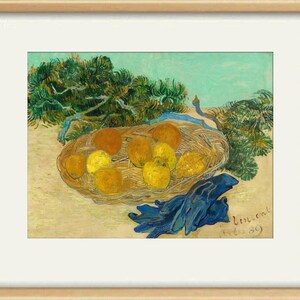 Still Life of Oranges by Vincent Van Gogh - Vintage Oil Paintng Print ...