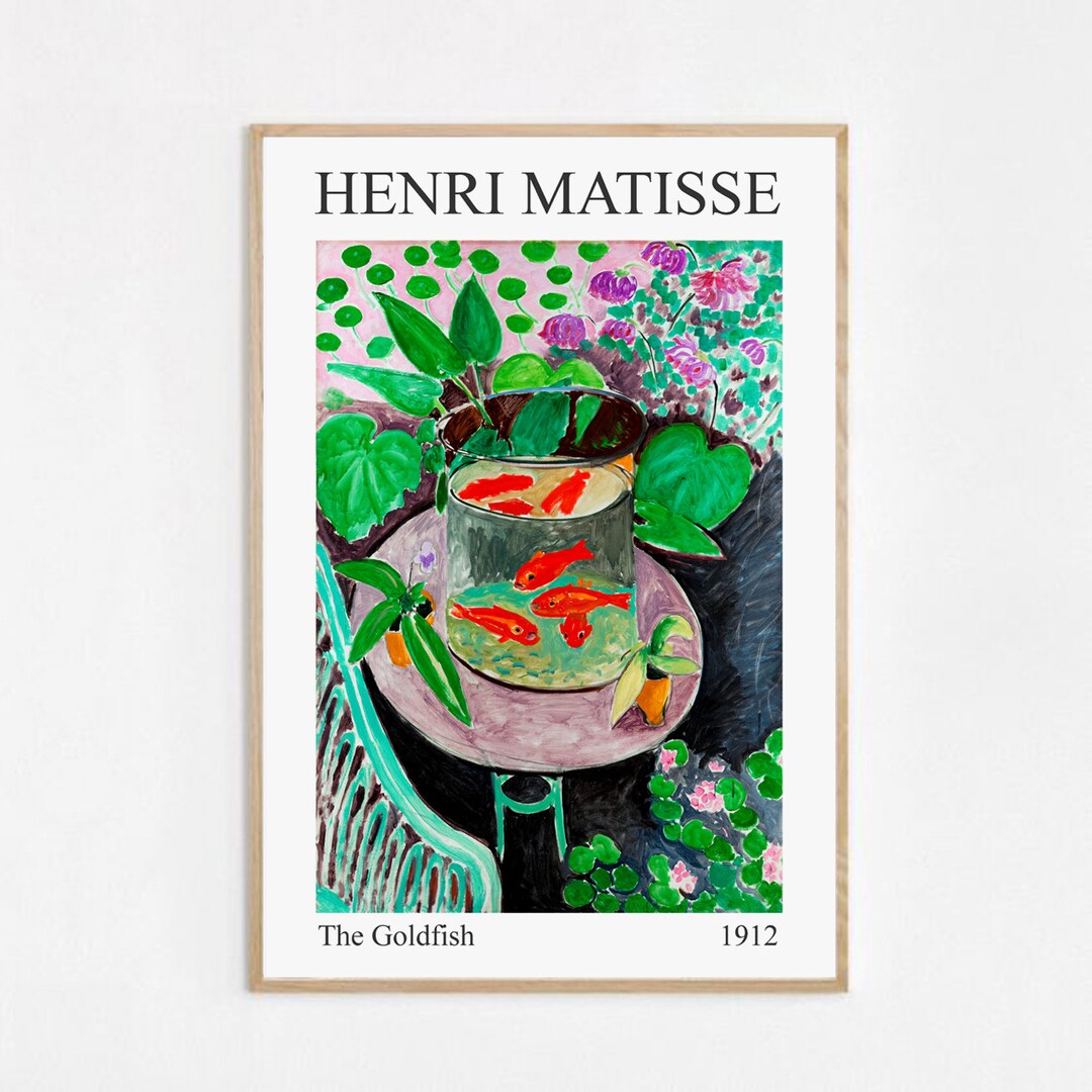 Gold Fish by Henri Matisse, Exhibition Poster, Reproduction Print ...