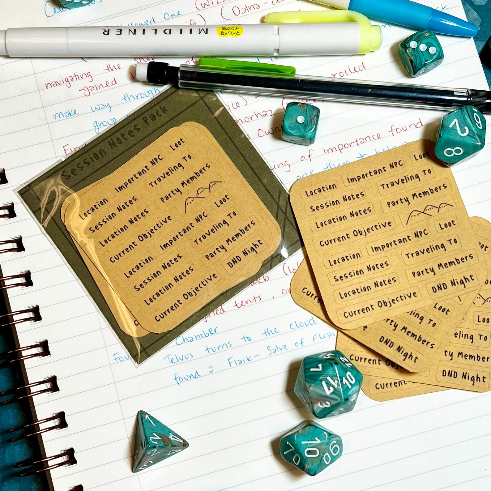 Session Notes Sticker Set - Etsy