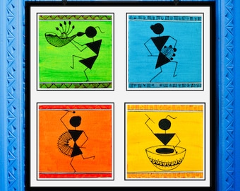 Simple Warli Art For Kids
