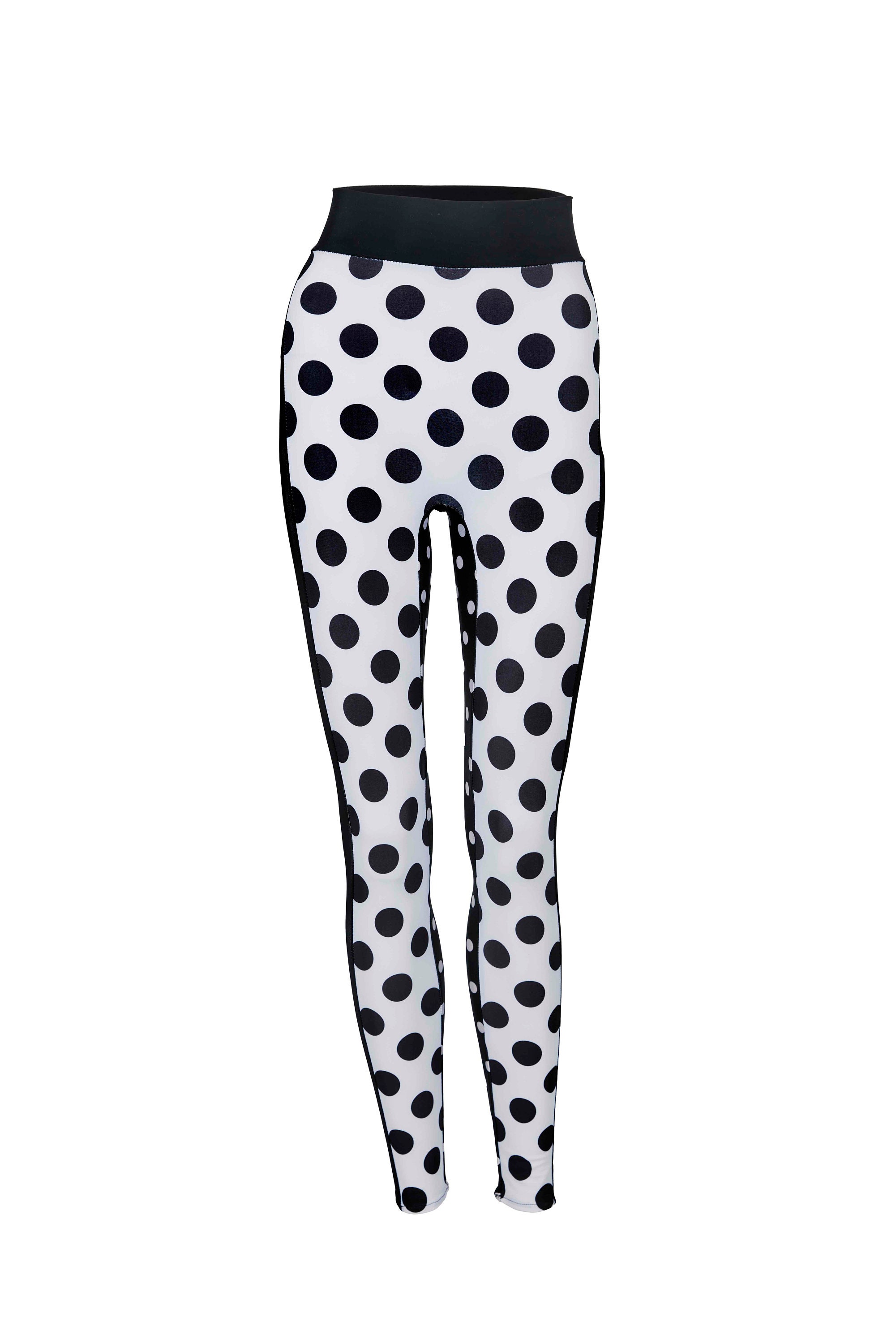 Celine Monochrome Polka Dot Sheer Mesh Recycled Lycra Leggings Etsy