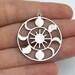 Stainless Steel Sun Charm, Sun Moon and Cloud Charm, Celestial Charms Findings, Necklace Pendant ...