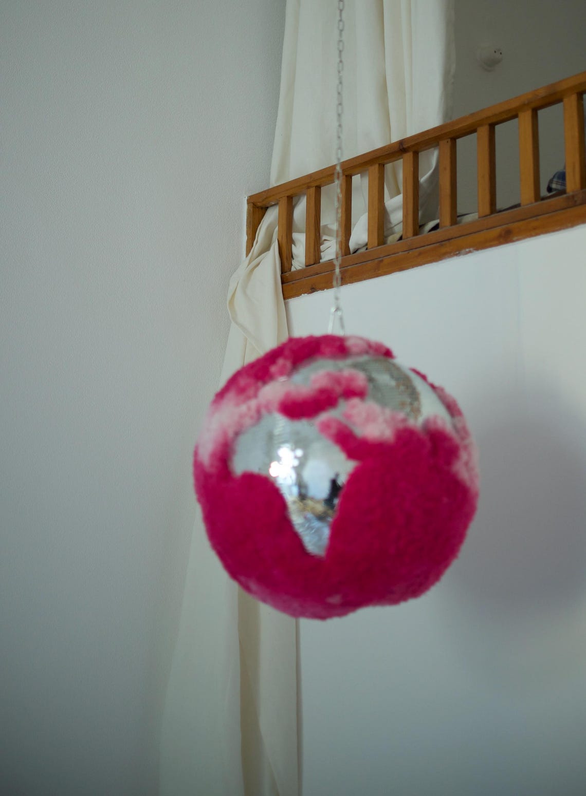 Earth Disco Ball, Art Globe, Mirror Mosaic Ball, Tufted Earth - Etsy