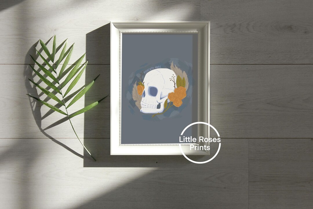 Memento Mori Rose Skull Digital Download PDF - Illustrated Catholic ...