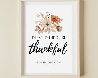 36 Thankful Bible Verse Cards, Instant Download, Thanksgiving ...