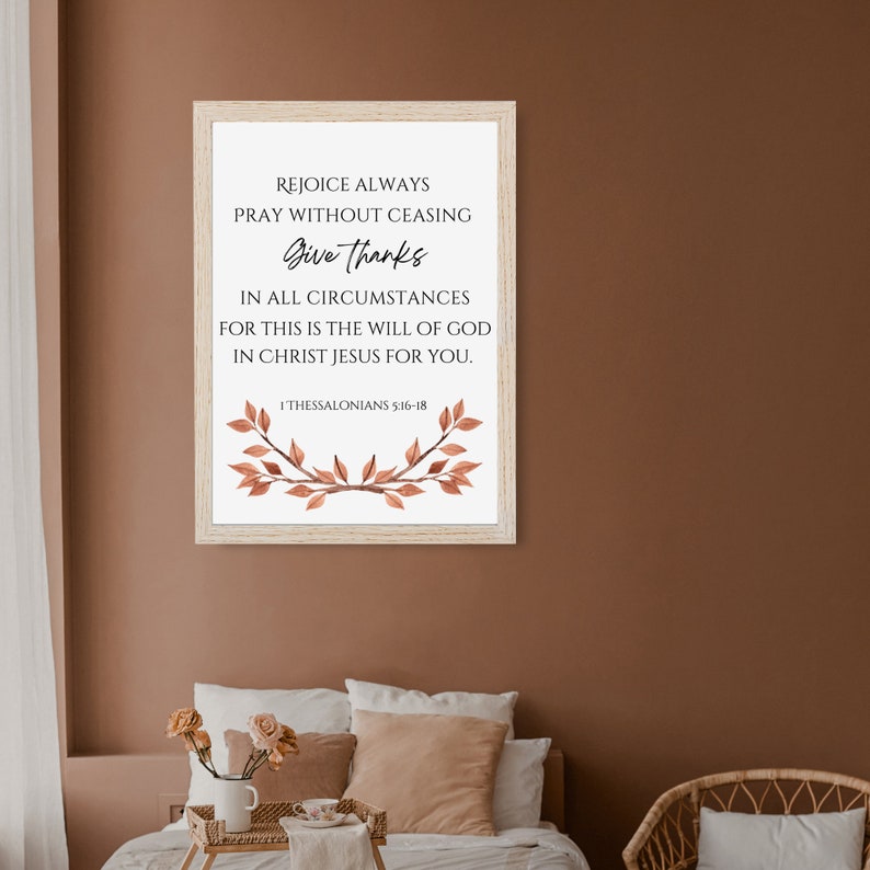 Rejoice Always Pray Without Ceasing Give Thanks All the Time - Etsy