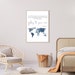 World Map Bible Verse Art Prints: Psalms Set of 3 (digital Download ...