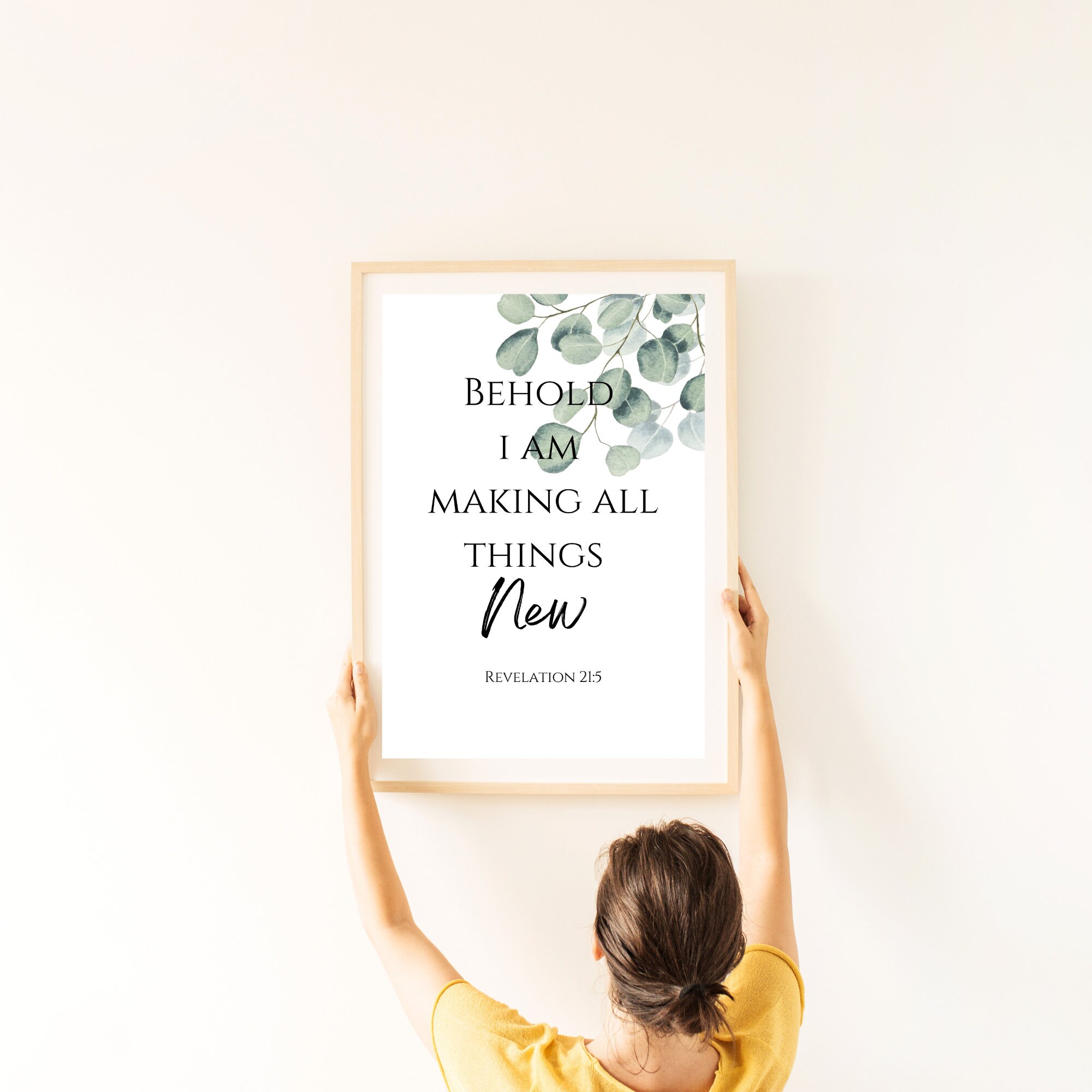 Revelation 21:5 Making All Things New Bible Verse Printable ...