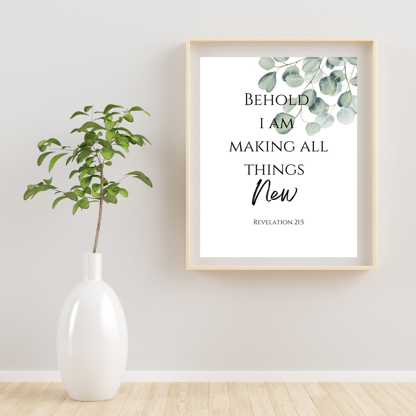 Revelation 21:5 Making All Things New Bible Verse Printable ...