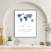 World Map Bible Verse Art Prints: Psalms Set of 3 (digital Download ...