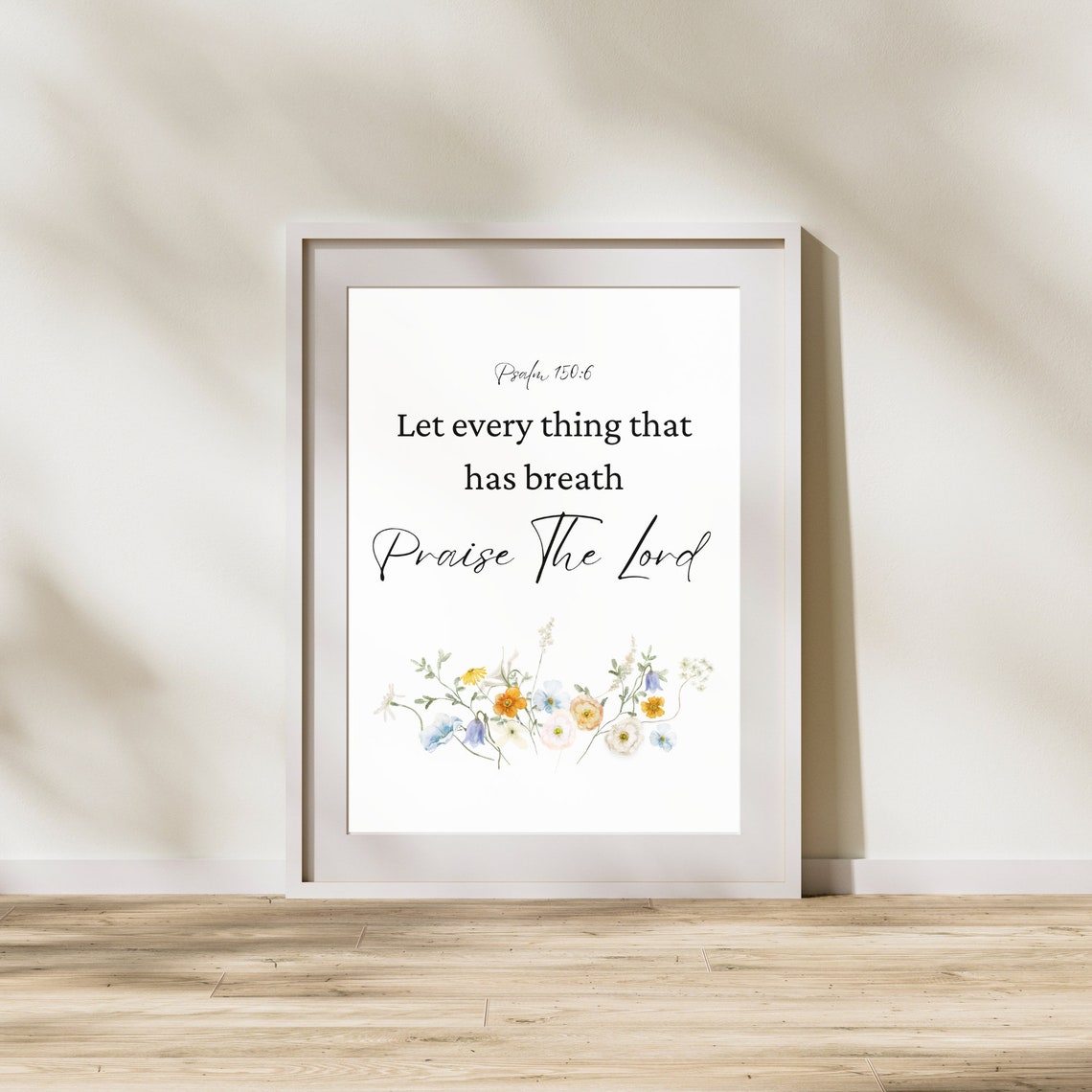 Psalm 150:6 Praise the Lord Bible Verse Wall Art Printable - Etsy