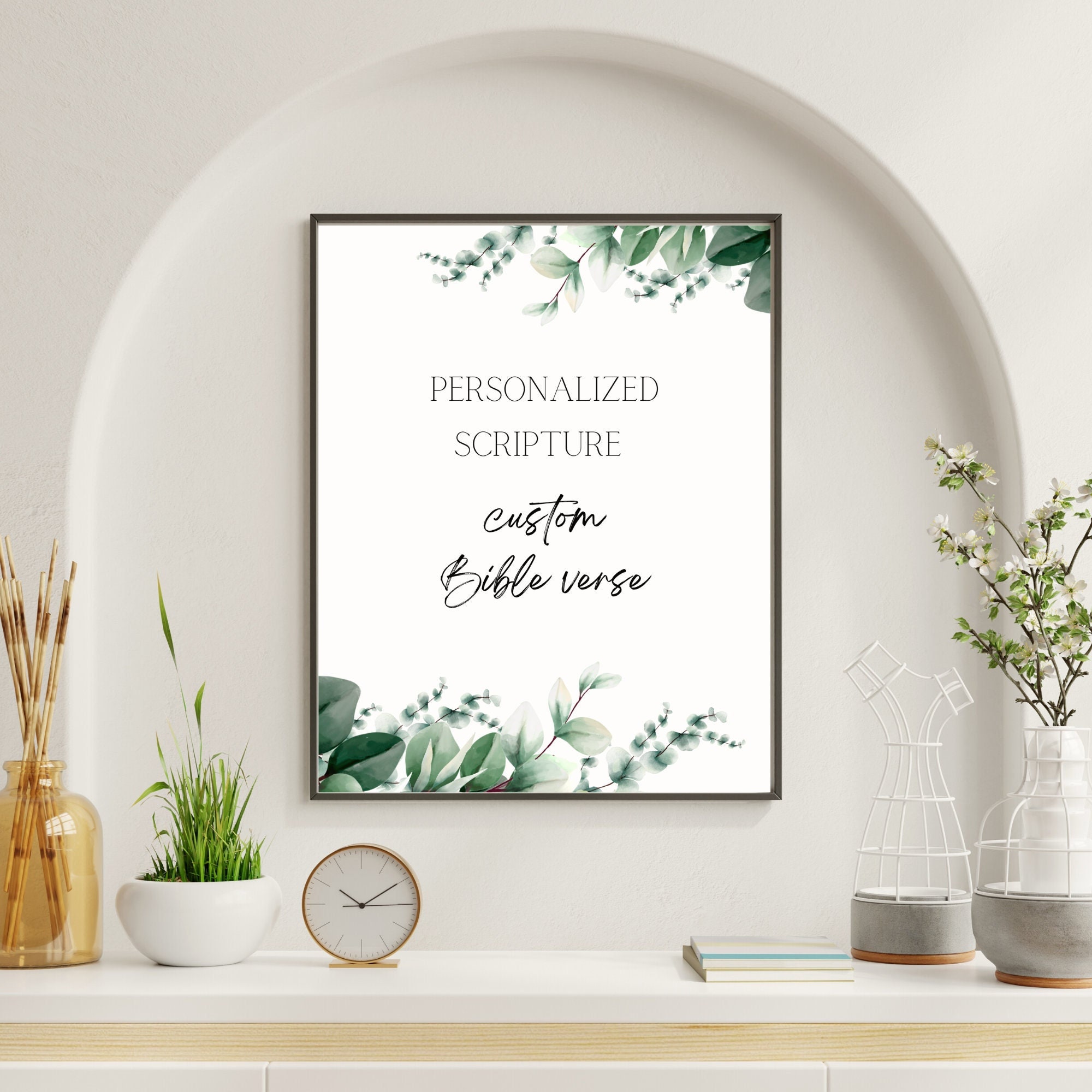 Personalized Bible Verse Printable, Custom Bible Verse Digital Download ...