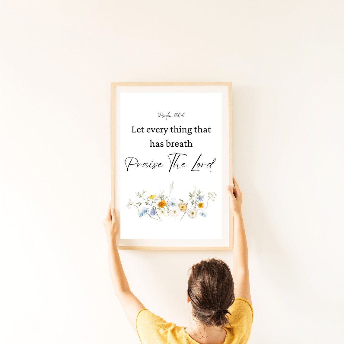 Psalm 150:6 Praise the Lord Bible Verse Wall Art Printable - Etsy
