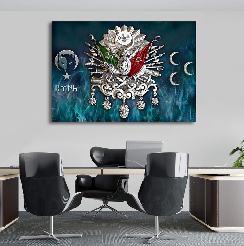 Ottoman Symbol Gokturk Alphabet Turk Word 3 Crescents and - Etsy