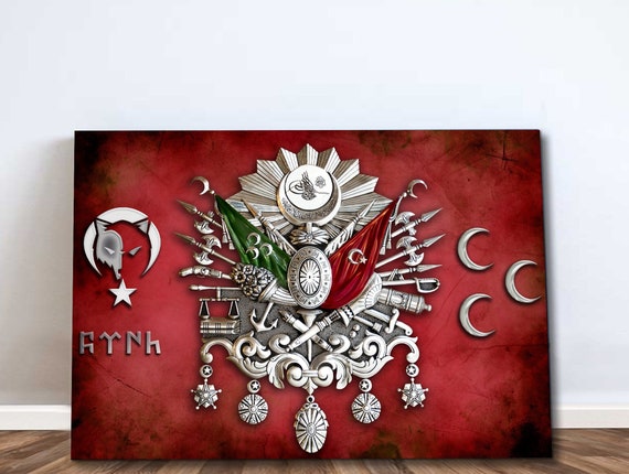 Ottoman Symbol Gokturk Alphabet Turk Word 3 Crescents and - Etsy