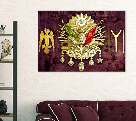 Ottoman Selcuklu and Kayi Symbols on Piri Reis Map Pattern | Etsy