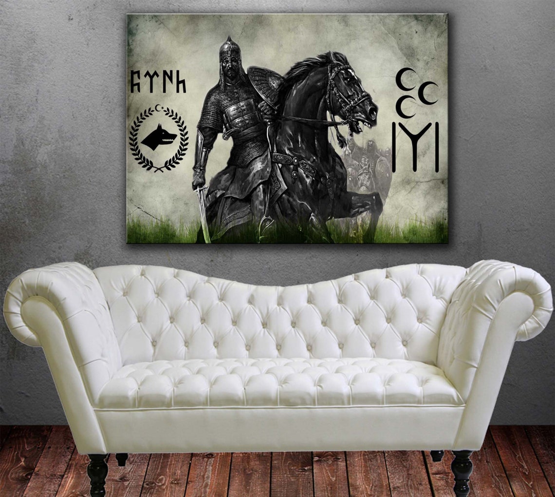 Turk Warrior, Turkish Cavalry, Kayı, Gokturk, Graywolf, Allah, Muhammed ...