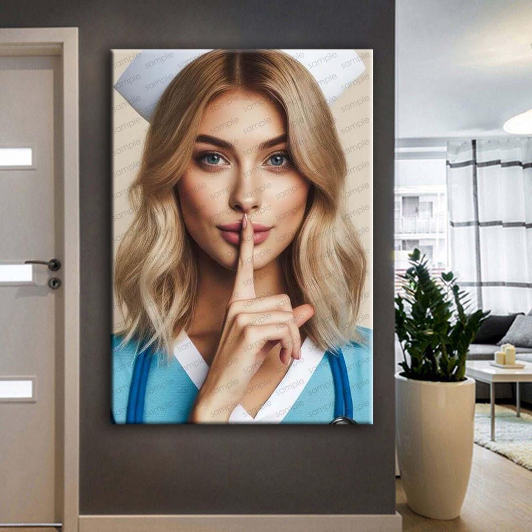 Hospital Nurse Themed Wall Art, Hospital Decoration Canvas Wall Art ...
