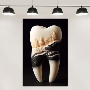 Nature Design Tooth Abstract Dentist Art, Teeth Art, Tooth,dentistry ...