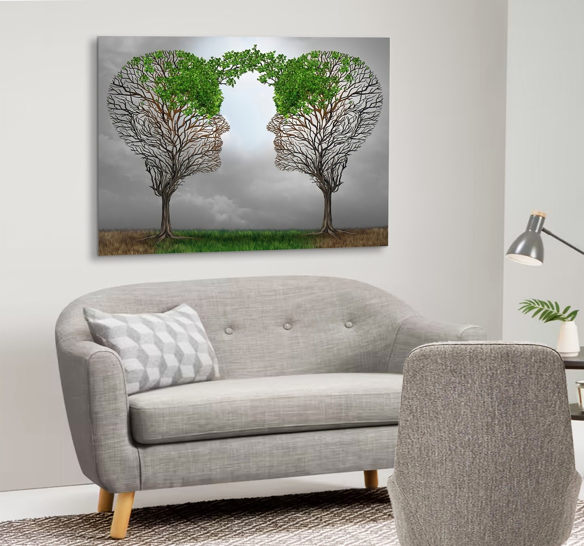 Psychology Decor, Psychotherapy, Therapy Room, Consuelor Office Canvas ...