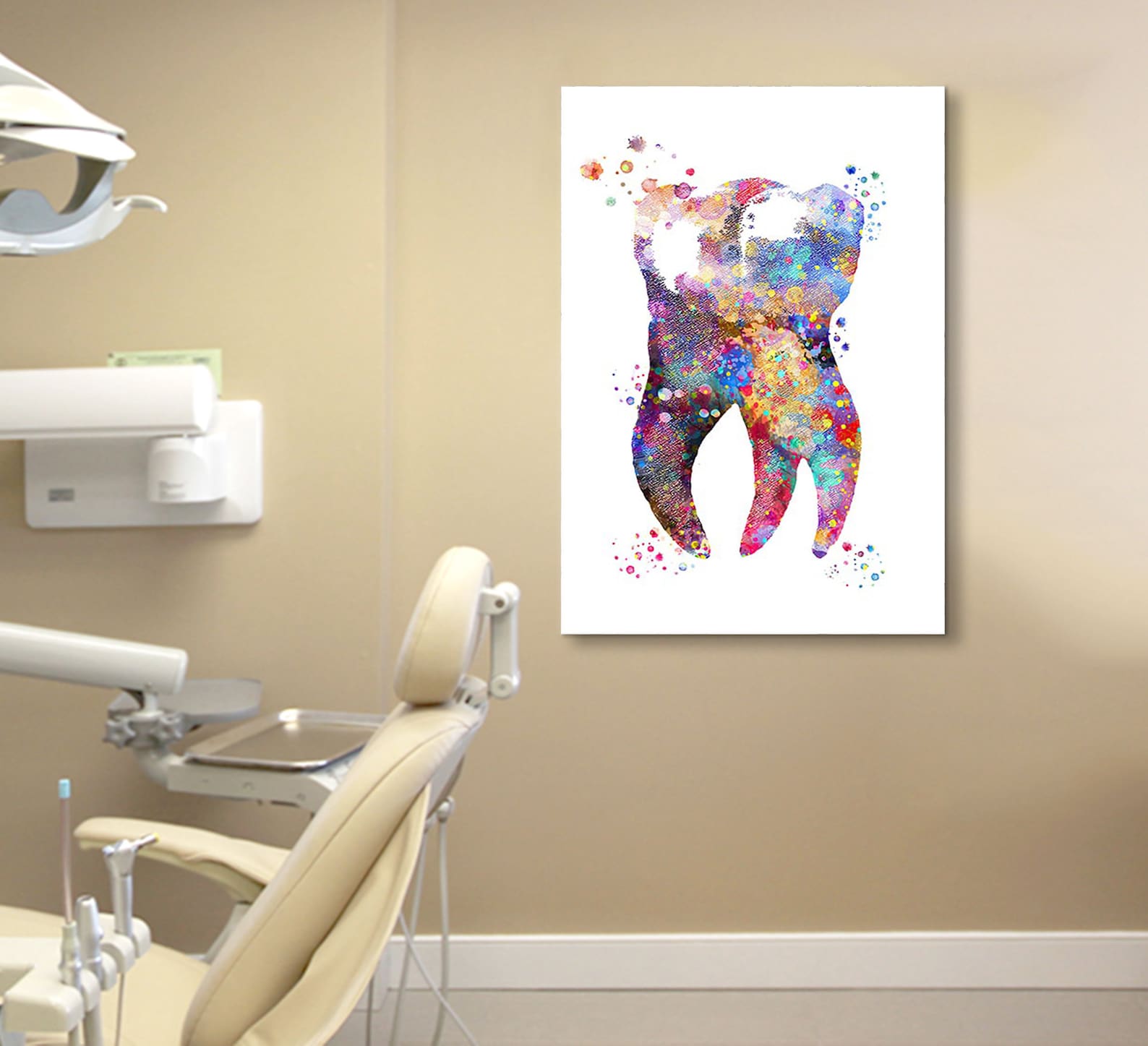 Abstract Dental Art, Dentist Art, Dental Clinic, Dentistry, Molar Tooth ...