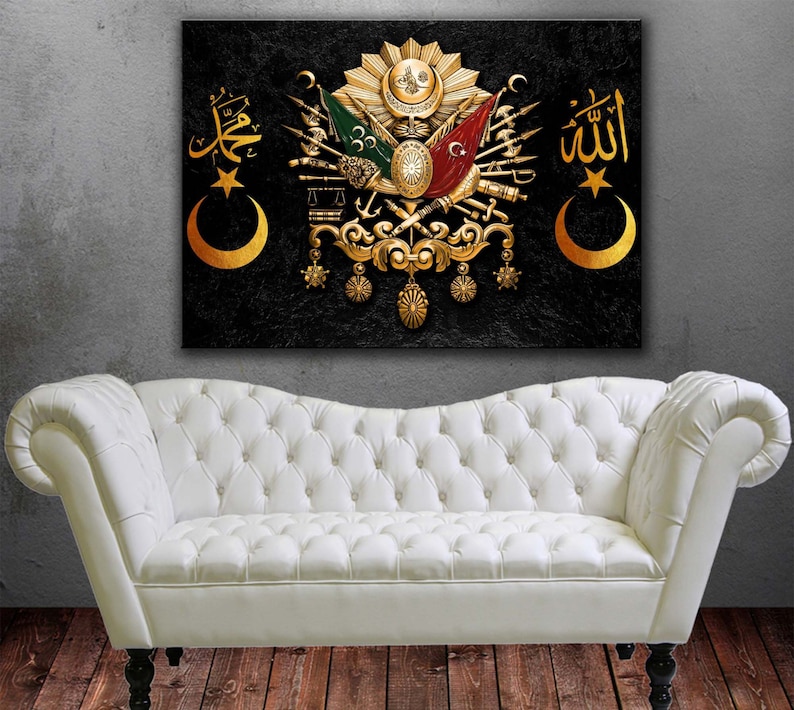 Ottoman Coat of Arms, Turkish Wall Art , Ottomans, Turks Wall Art ...