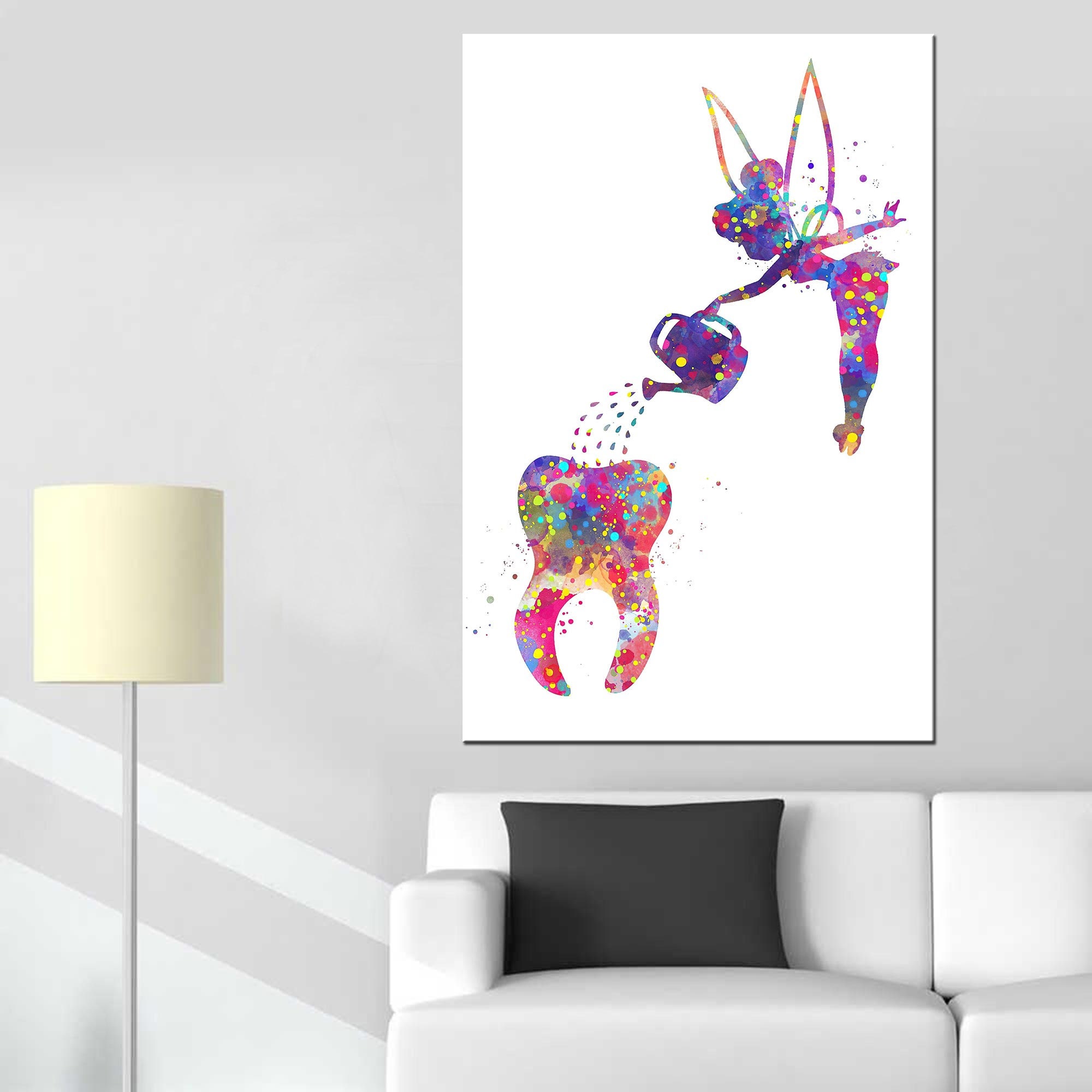 Tooth Fairy and Tooth, Dental Clinic, Dentist, Dentistry Canvas Frame ...