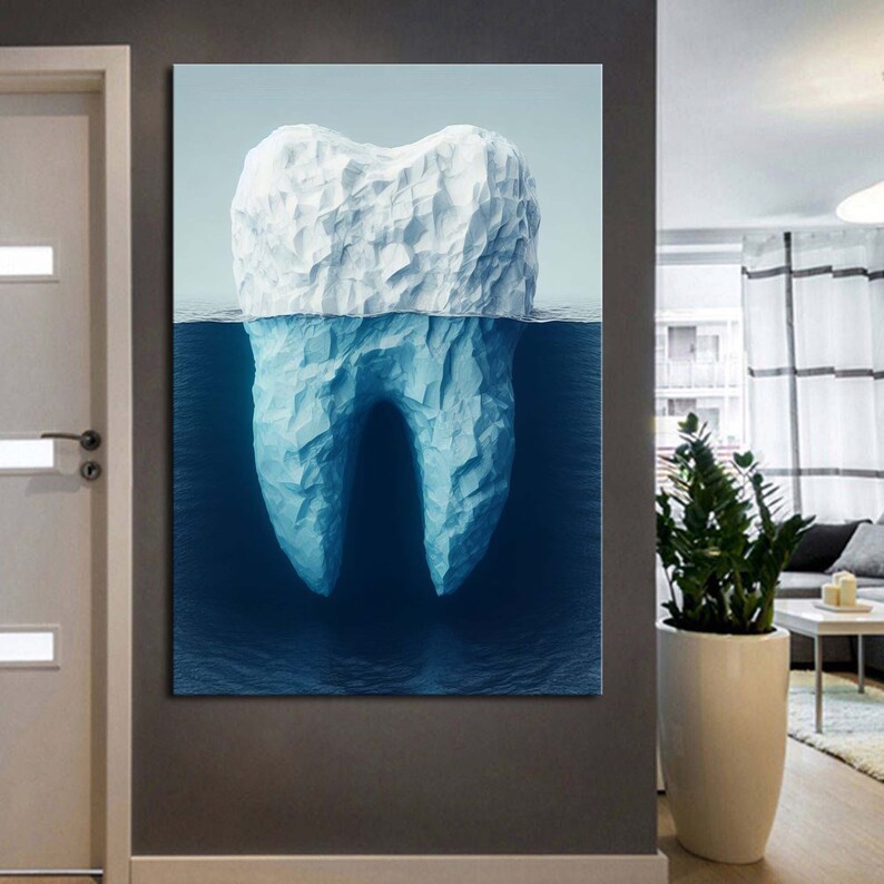 ICEBERG Tooth Abstract Dentist Art, Teeth, Tooth, Dentistry, Dental ...